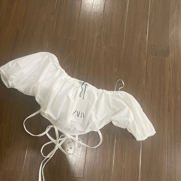 Zara | Tops | Zara String Wrap Cropped Top | Poshmark